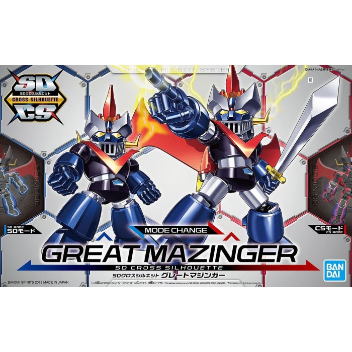 GREAT MAZINGER Z SD CROSS SILHOUETTE. BANDAI - TheBigBoyToyStore